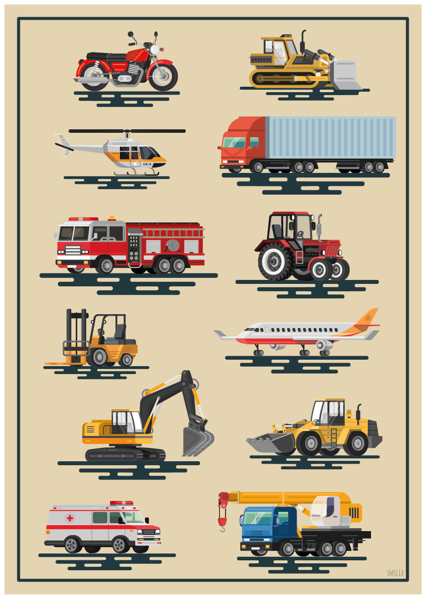 Transport plakat A4 - Plakater - StiLia ApS